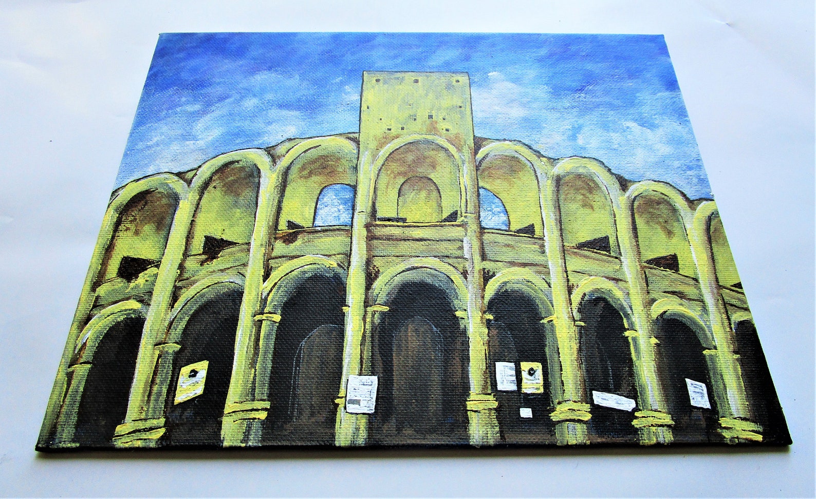 Arles Amphitheatre ORIGINAL ACRYLIC PAINTING 8 X - Etsy