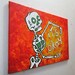 It's Okay Skeleton (ORIGINAL ACRYLIC PAINTING) 5" X 7" by Mike Kraus ...