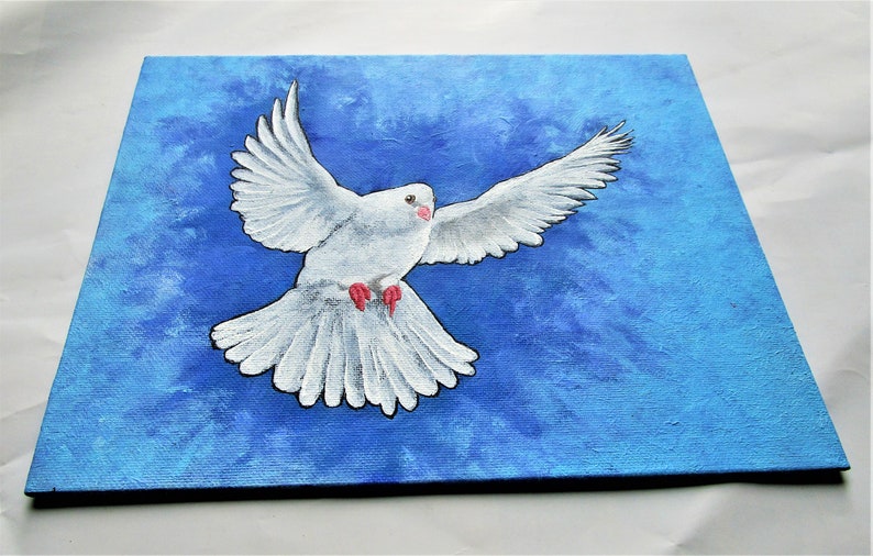 Dove ORIGINAL ACRYLIC PAINTING 8 X 10 by Mike | Etsy