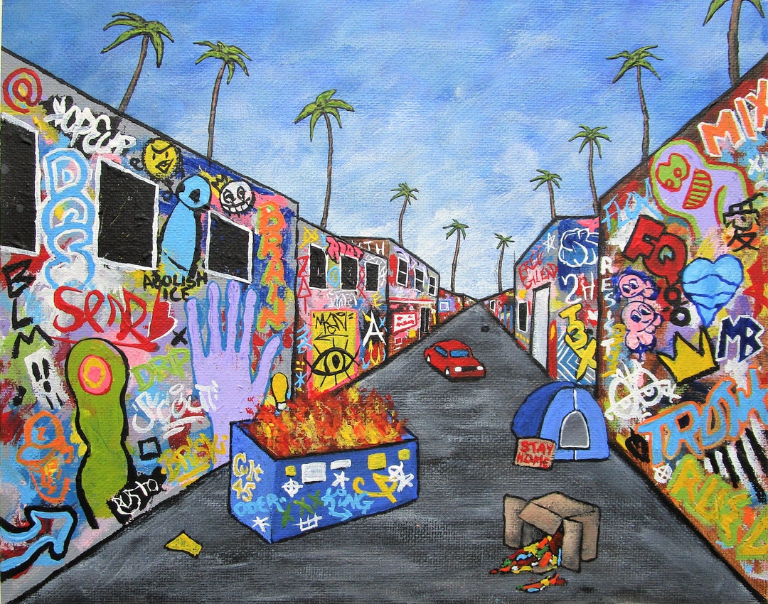 Los Angeles Alley (ORIGINAL DIGITAL DOWNLOAD) by Mike Kraus - Art La ...