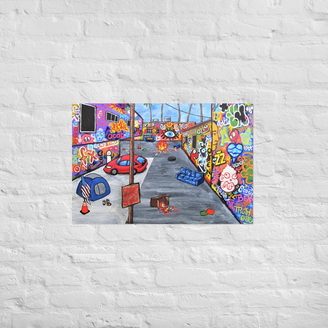 Los Angeles Alley (santa Monica) (PRINT) by Mike Kraus - Art La ...