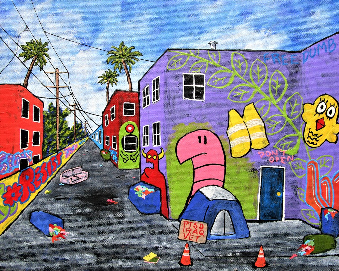 Los Angeles Alley (original Digital Download) by Mike Kraus - LA Art ...