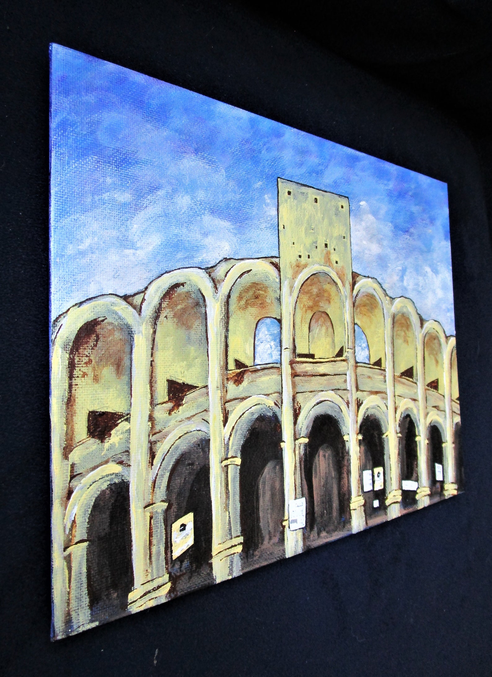 Arles Amphitheatre ORIGINAL ACRYLIC PAINTING 8 X - Etsy