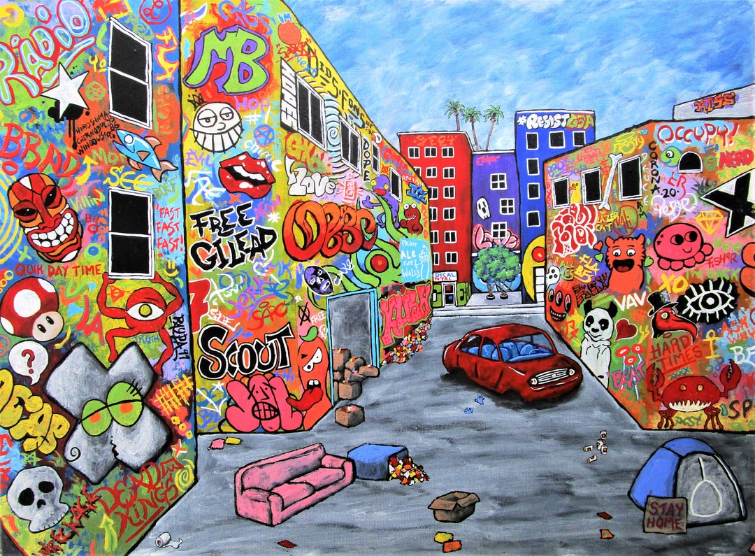 Los Angeles Alley (ORIGINAL DIGITAL DOWNLOAD) by Mike Kraus - Art La ...