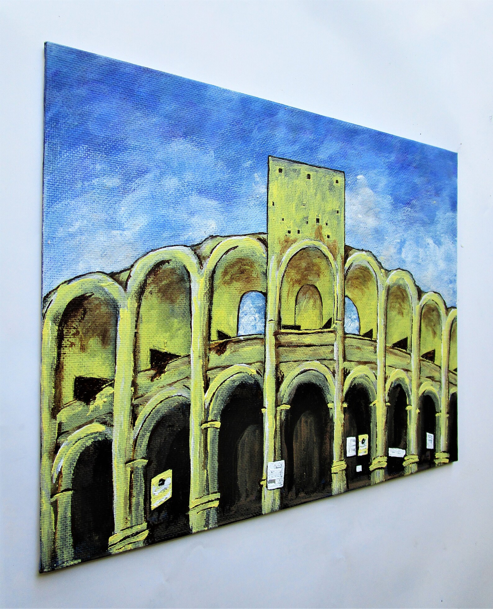 Arles Amphitheatre ORIGINAL ACRYLIC PAINTING 8 X - Etsy
