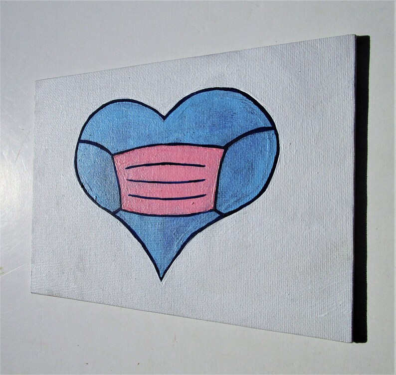 Heart of Hope ORIGINAL ACRYLIC PAINTING 5 X 7 by - Etsy