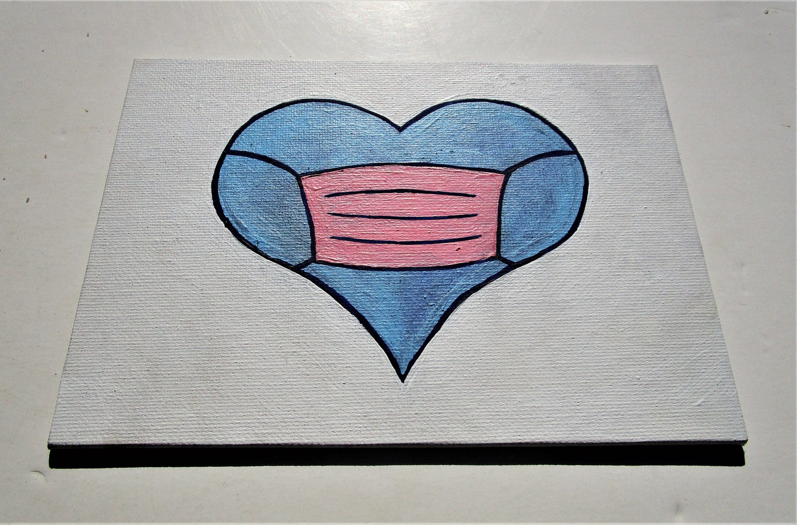 Heart of Hope ORIGINAL ACRYLIC PAINTING 5 X 7 by | Etsy