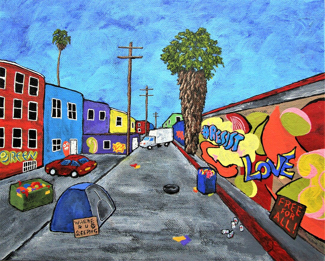 Los Angeles Alley (original Digital Download) by Mike Kraus - LA Art ...