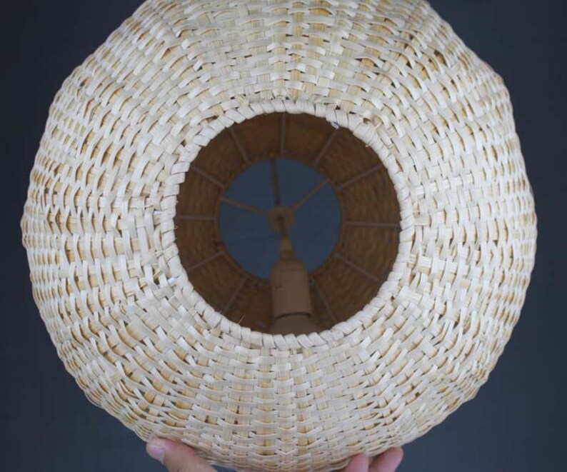 Bamboo Sphere Pendant Lights-bamboo Lamps-rustic - Etsy