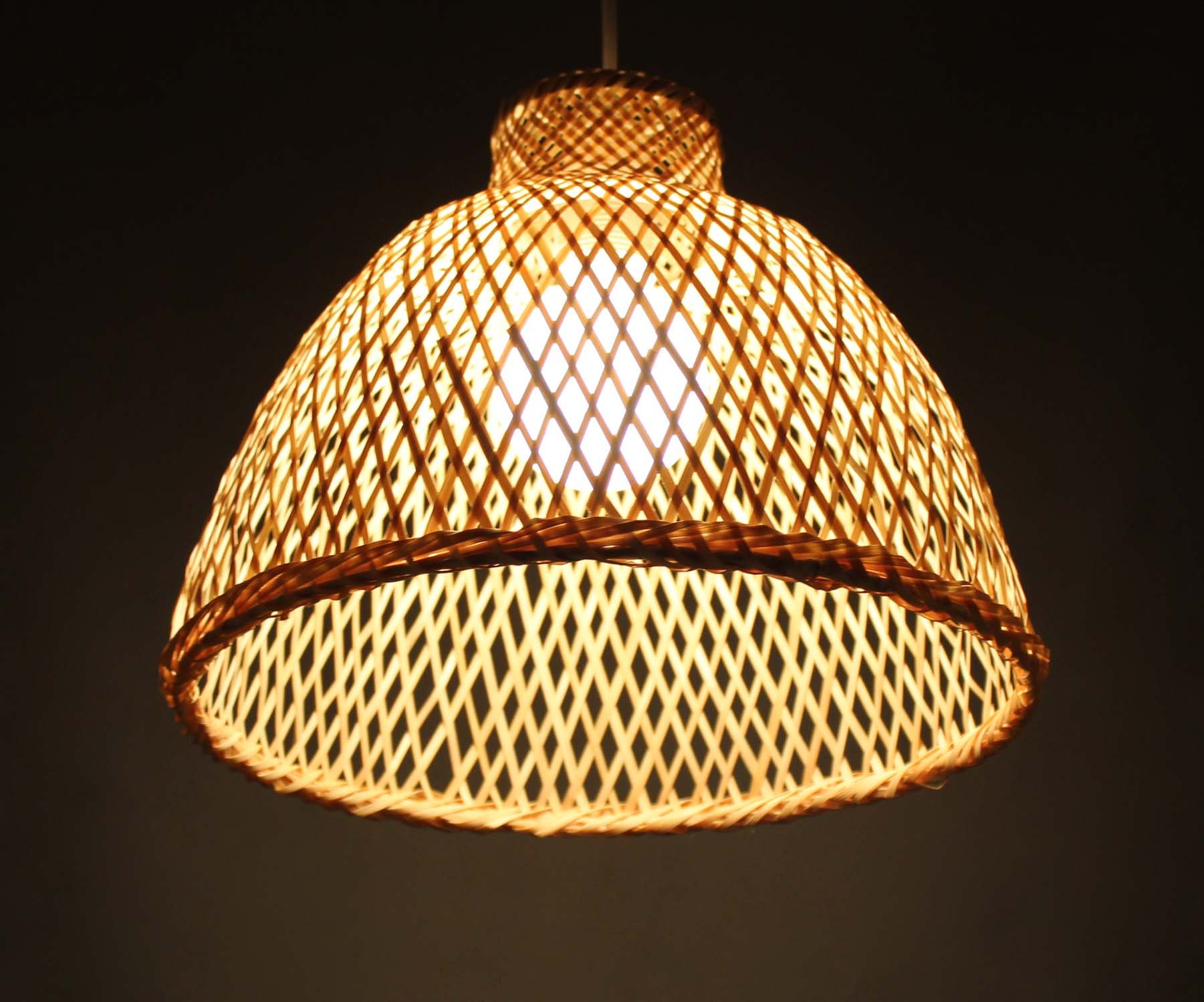 Hand Woven From Bamboo Pendant Lightings-Ceiling Lamp-Bamboo | Etsy