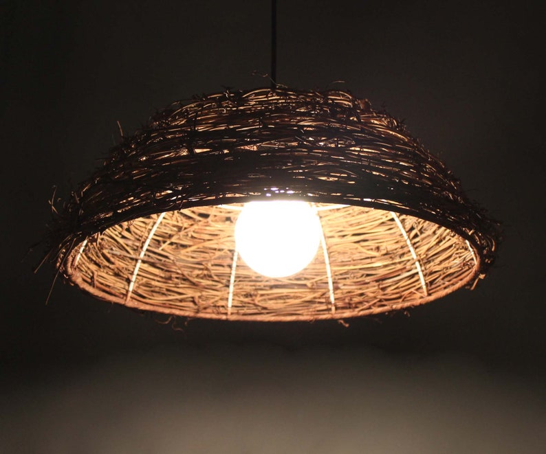 Round Top Vine Pendant Light Cane Lighting Chandeliers - Etsy