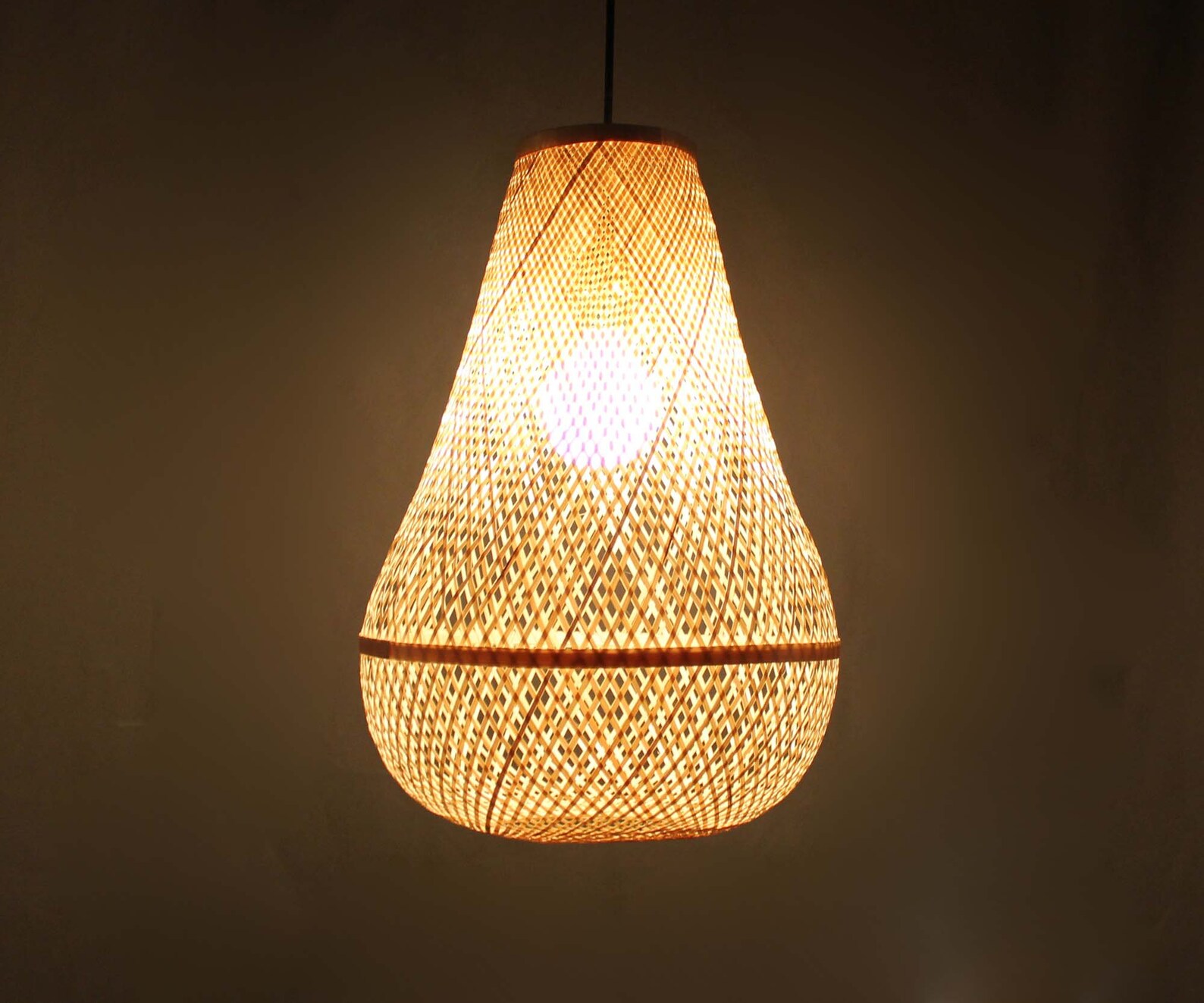 Creative Bamboo Lighting Bamboo Pendant Light Width - Etsy