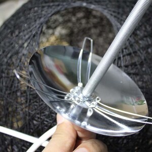 Black Rope Sphere Pendant Lights-diameter 19.7 Inches 50 Cm White Cloth ...