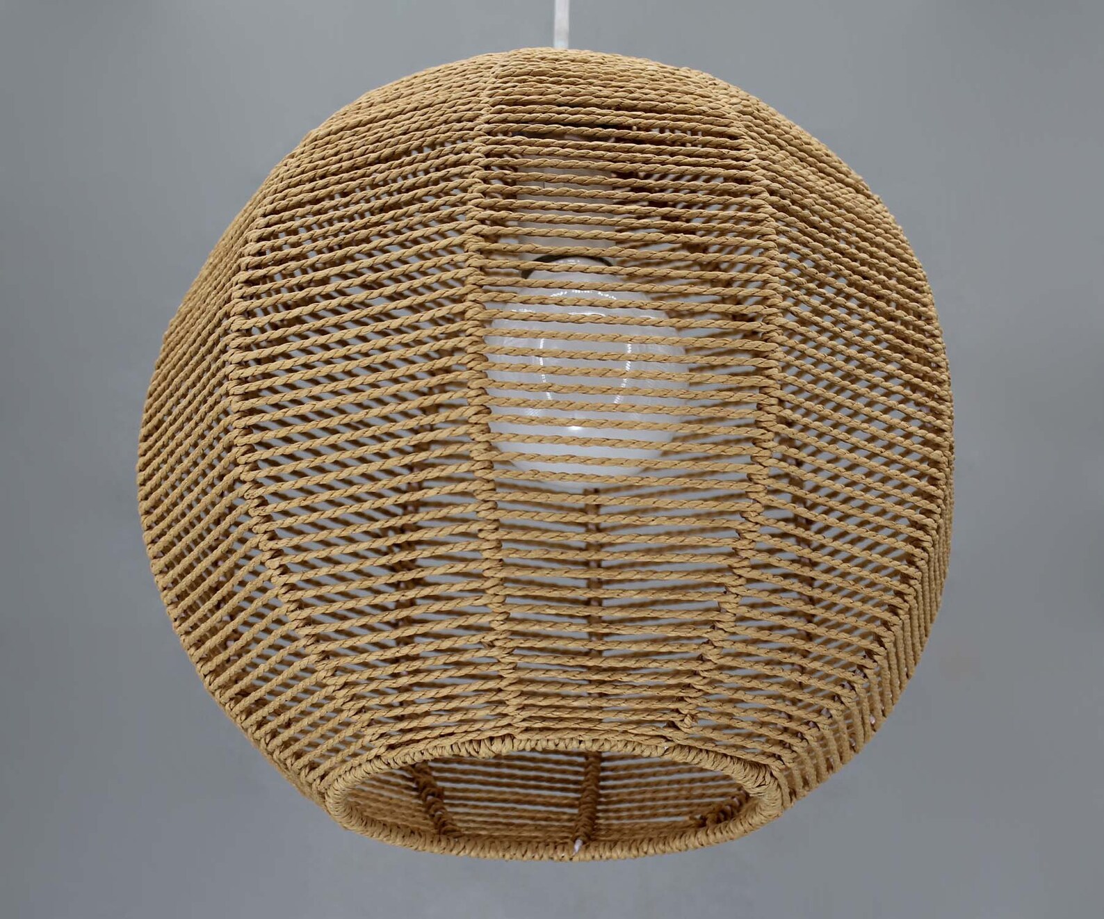 Light Brown Paper Rope Pendant Light Hand Woven Rope | Etsy