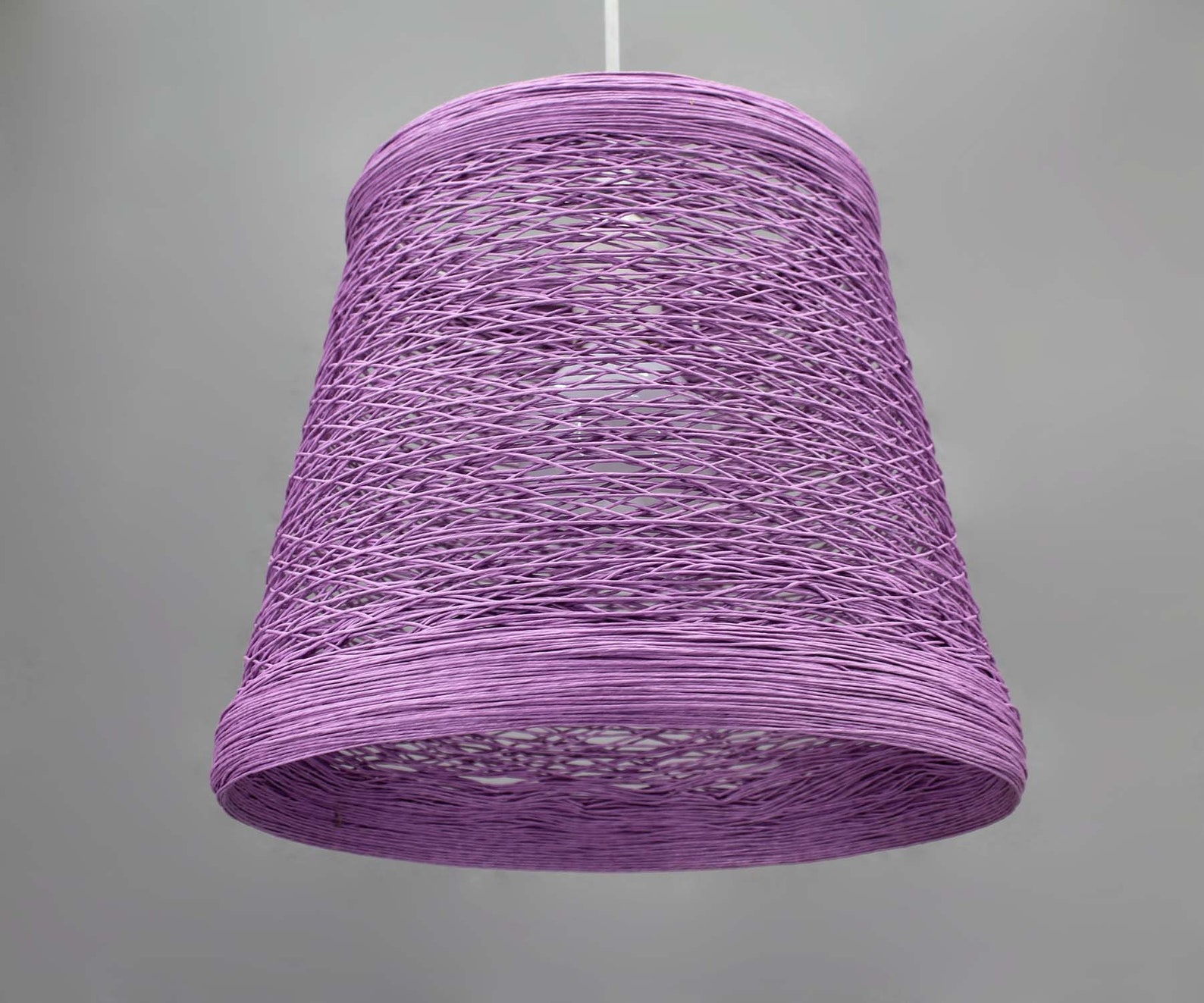 Conic Purple Pendant Light Diameter 30cm Purple Lighting | Etsy