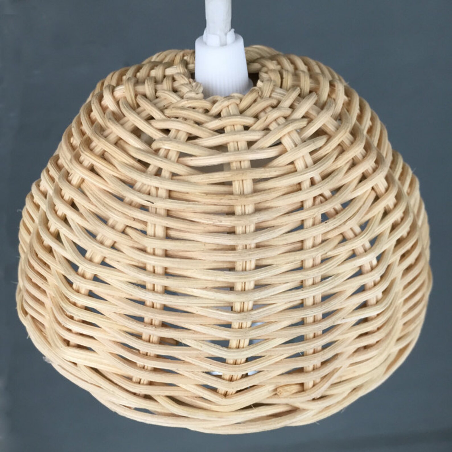 Hemispherical Small Rattan Pendant Lights-rattan Lamp - Etsy