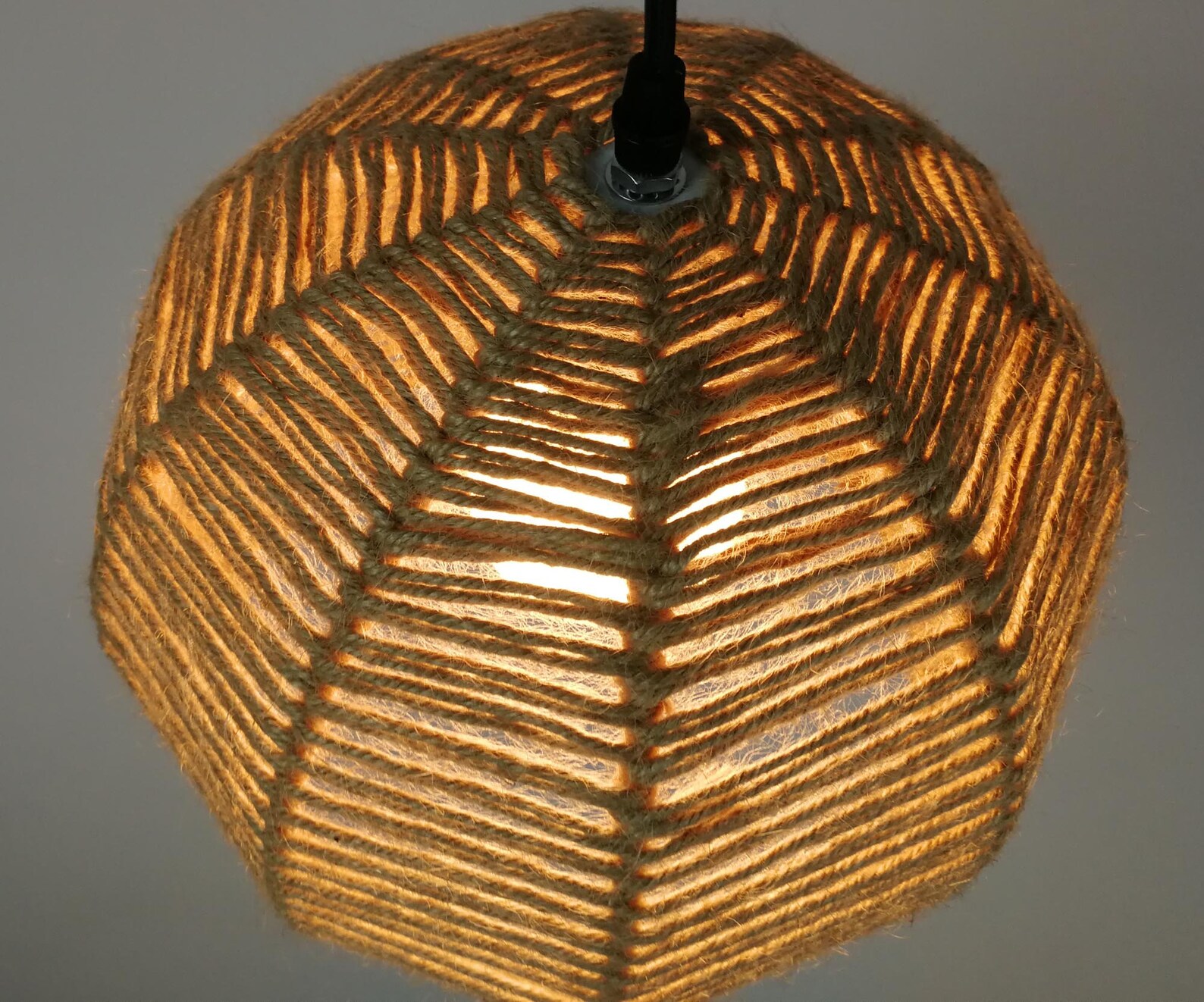 Rope Pendant Light Hand Woven Handwoven Hemp Rope Pendant | Etsy