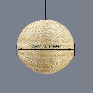Bamboo Sphere Pendant Lights-bamboo Lamps-rustic Lighting-decor ...