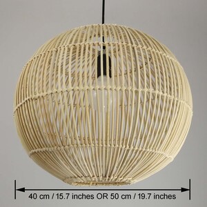 Spherical Rattan Pendant Lights Rustic Ball Lighting Rural - Etsy