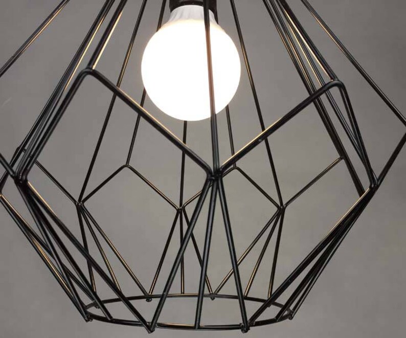 Creative Diamonds Shape Steel Frames Pendant - Etsy