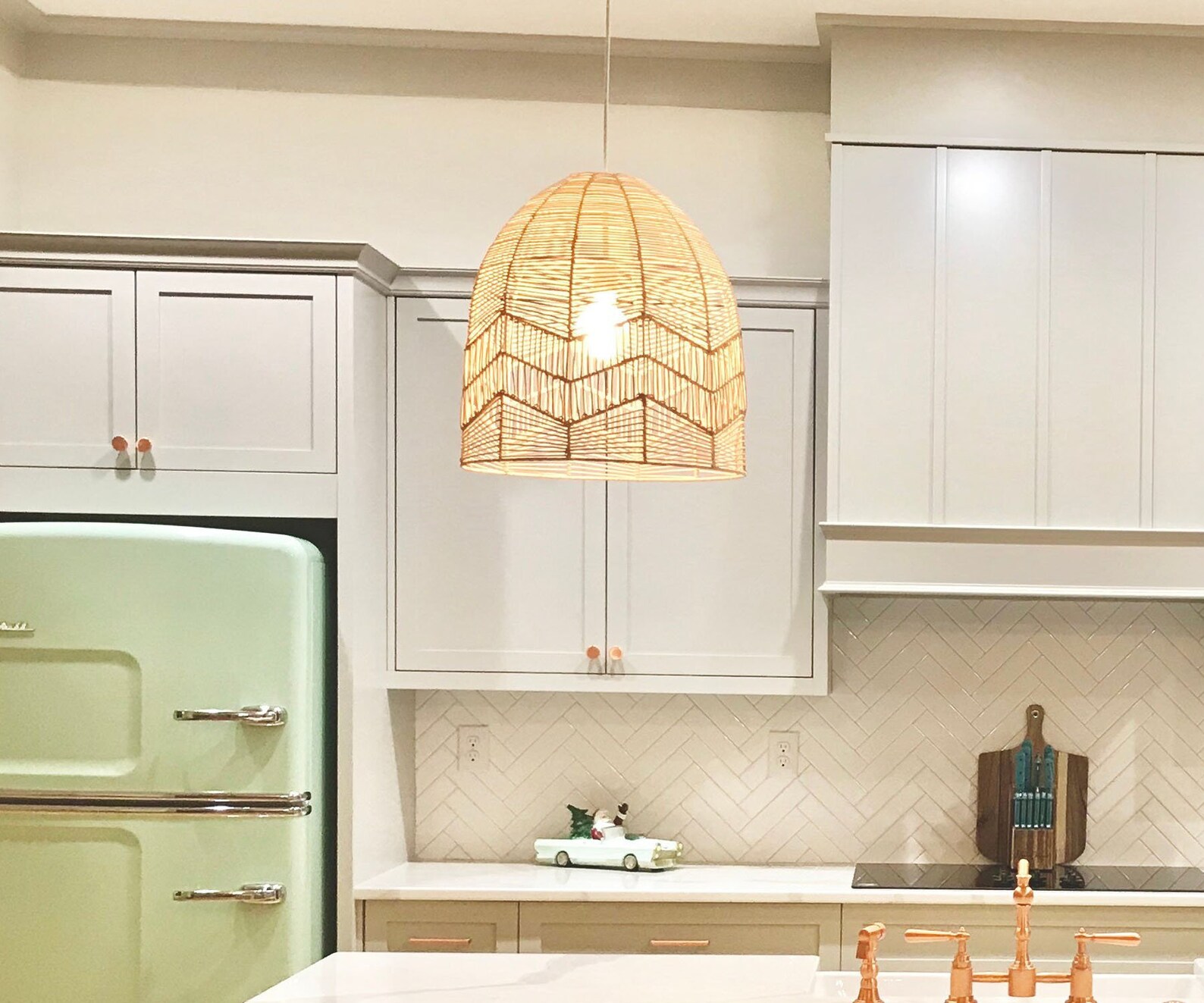 Rattan Pendant Light Fixtures Natural Rattan Color Rustic - Etsy