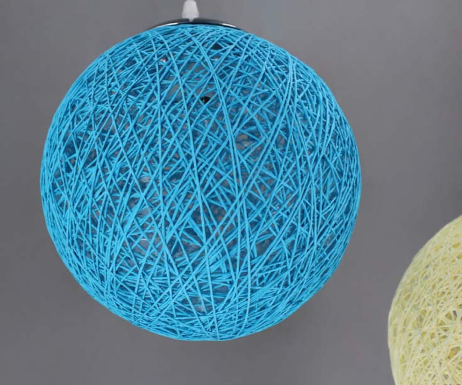 Colorful Ball Chandeliers Purple Blue and Light yellow | Etsy