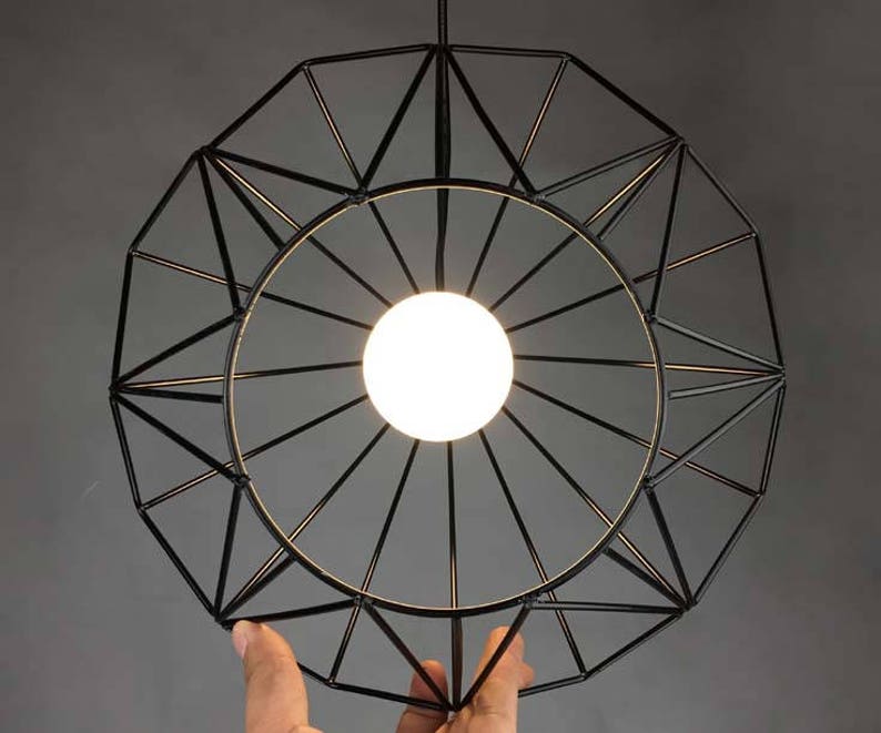 Creative Diamonds Shape Steel Frames Pendant - Etsy