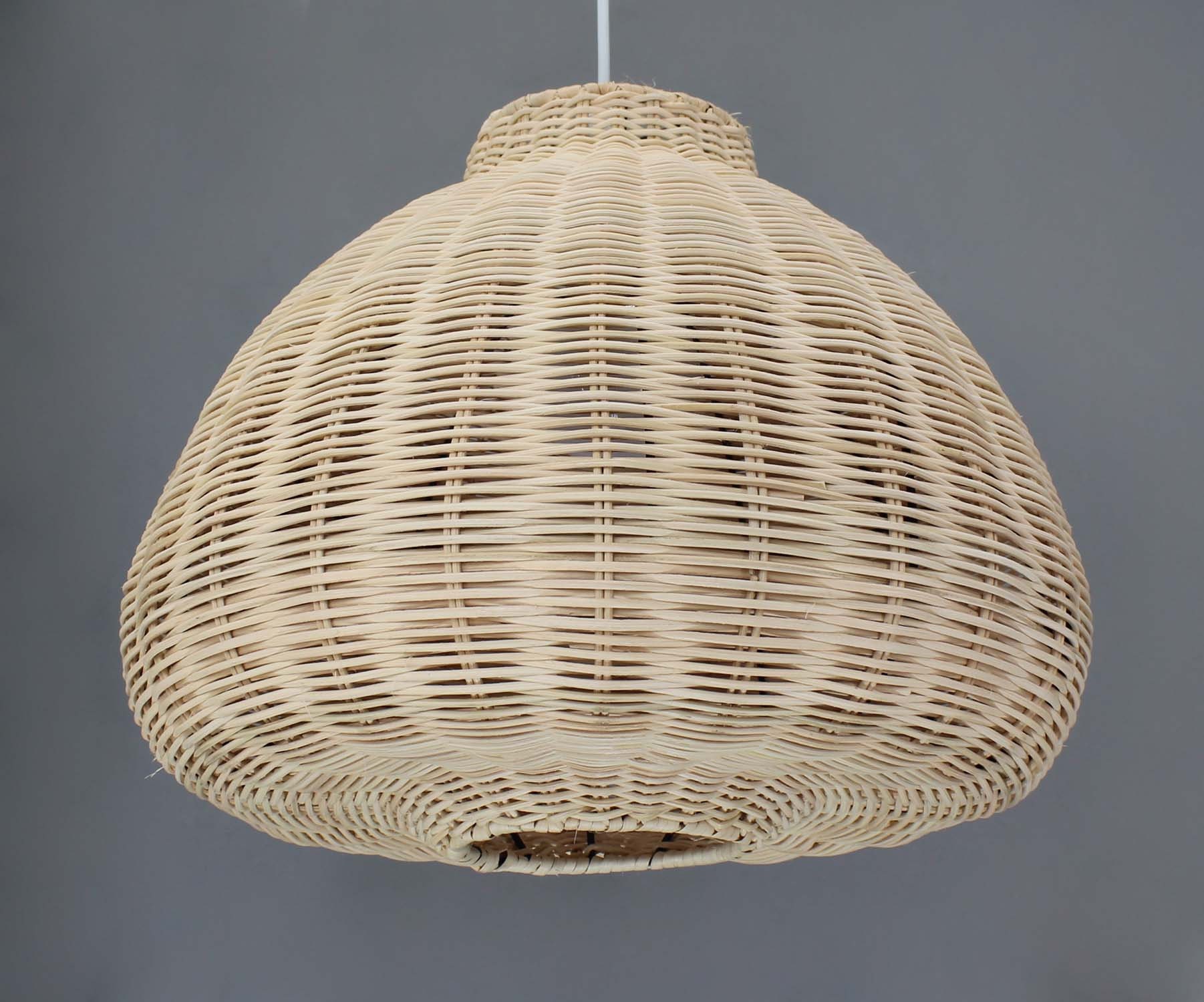 Handmade Rattan Pendant Light Rustic Lighting Rattan | Etsy