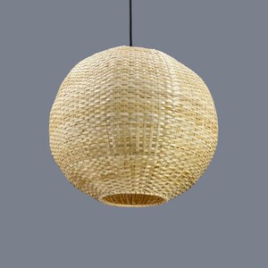 Bamboo Sphere Pendant Lights-bamboo Lamps-rustic Lighting-decor ...