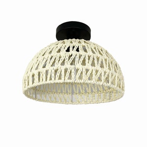 Beige or Light Brown or White or Black Paper Rope Semicircle Shaped ...