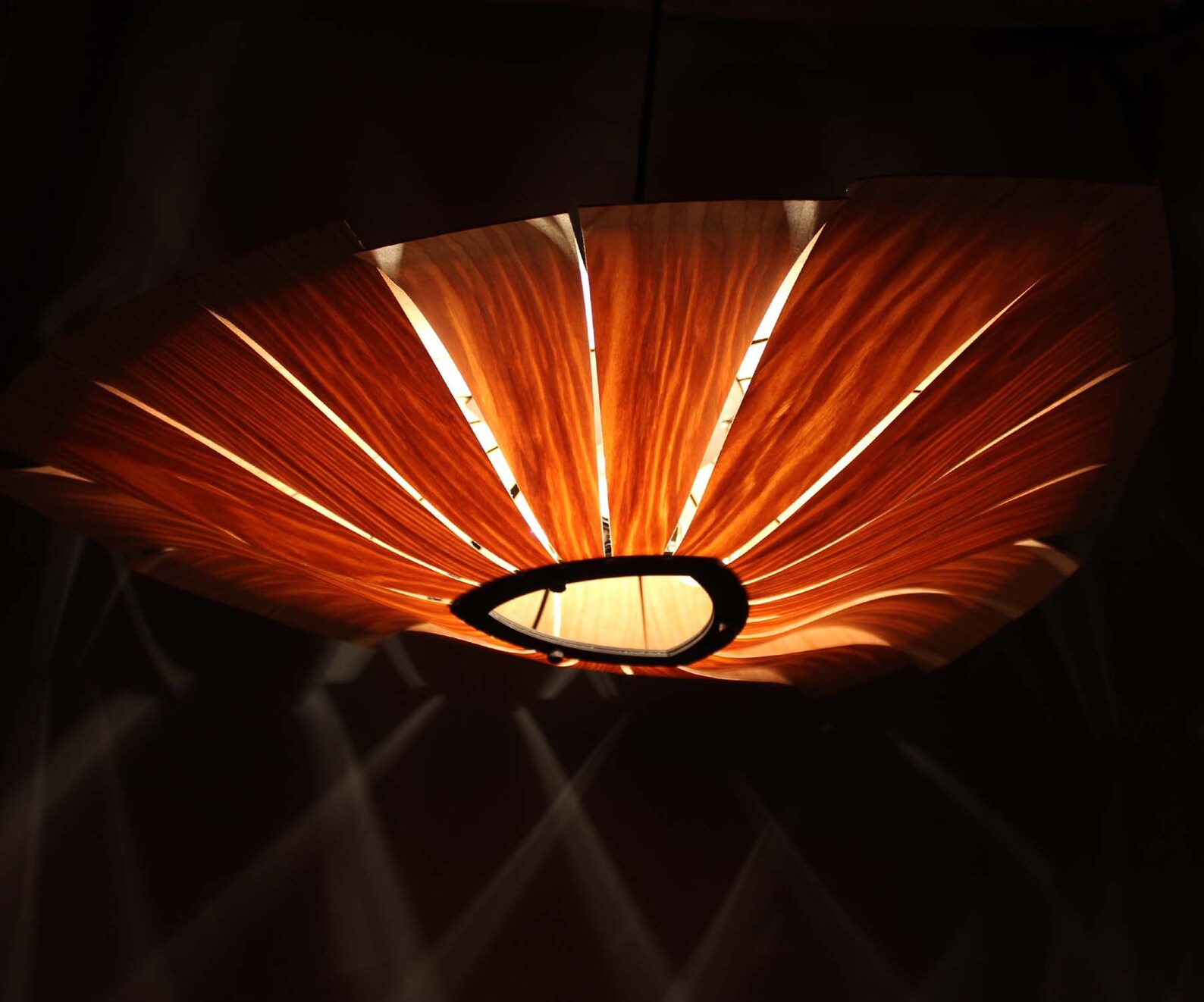 Creative Triangle Wooden Paper Lighting-pendant Lights-decor | Etsy