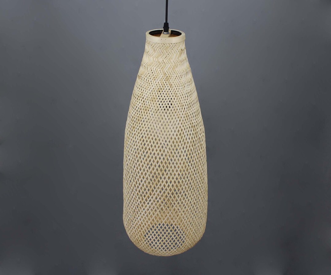 Total Drop-water Shaped Pendant Light Shade's Height 25.5'' vintage ...