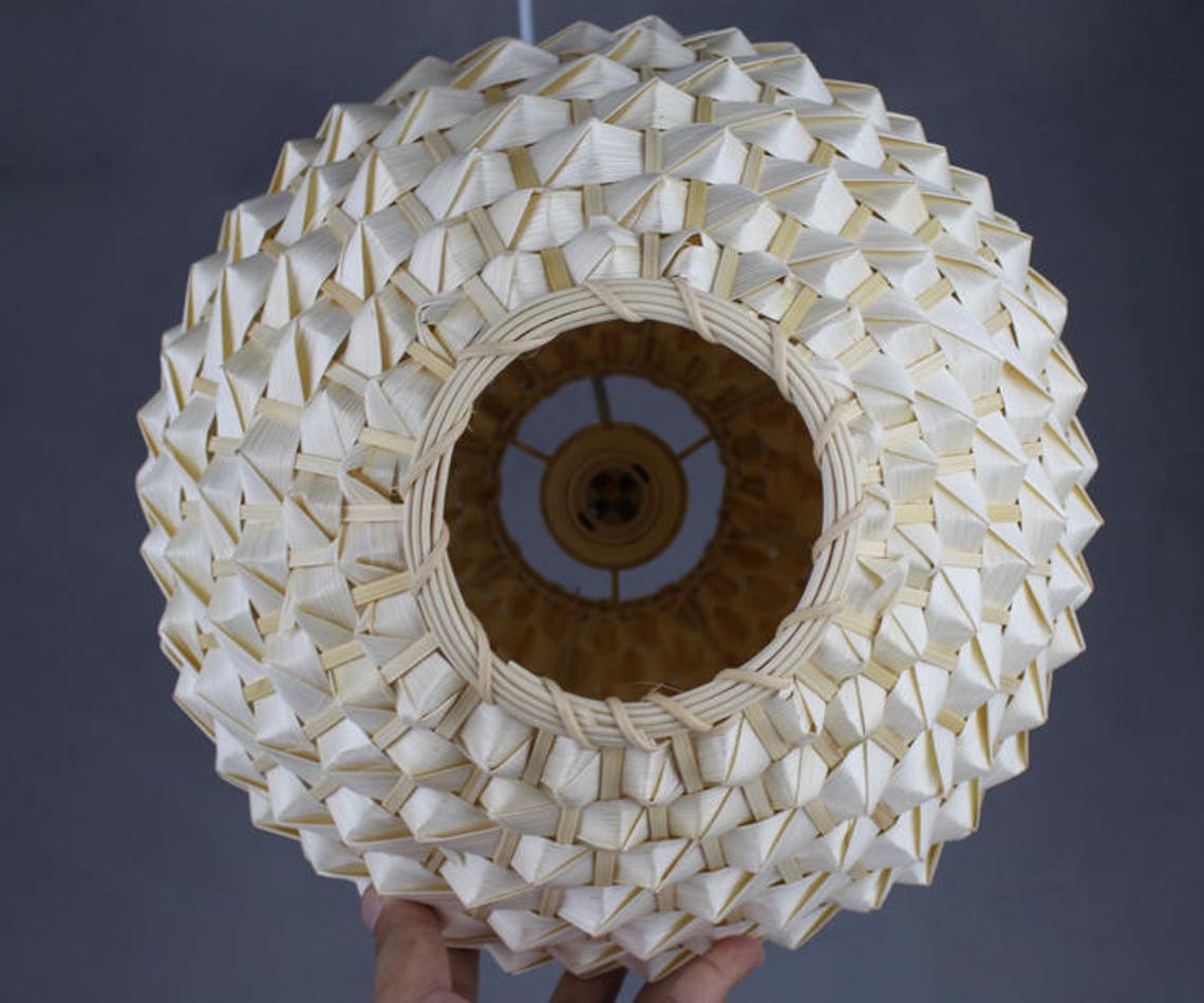 Diameter 13.7 Inches-bamboo Sphere Pendant Lighting-bamboo - Etsy