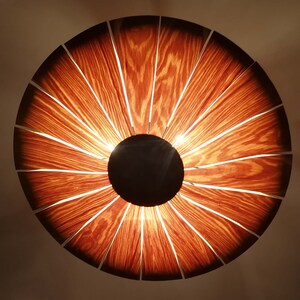 Circular Shape Wooden Paper Pendant Light - Diameter 54 Cm / 21'' Three ...