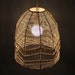 Hand Woven Bell-shaped Rattan Pendant Light Natural Rattan - Etsy