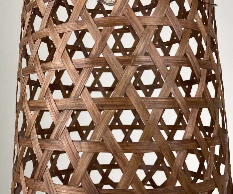 One Bamboo Lantern Rural Bamboo Pendant Light Brown - Etsy