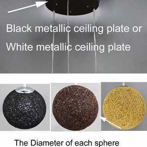 Three Rope Spheres Combined Together Chandeliers - Custom Color Pendant ...