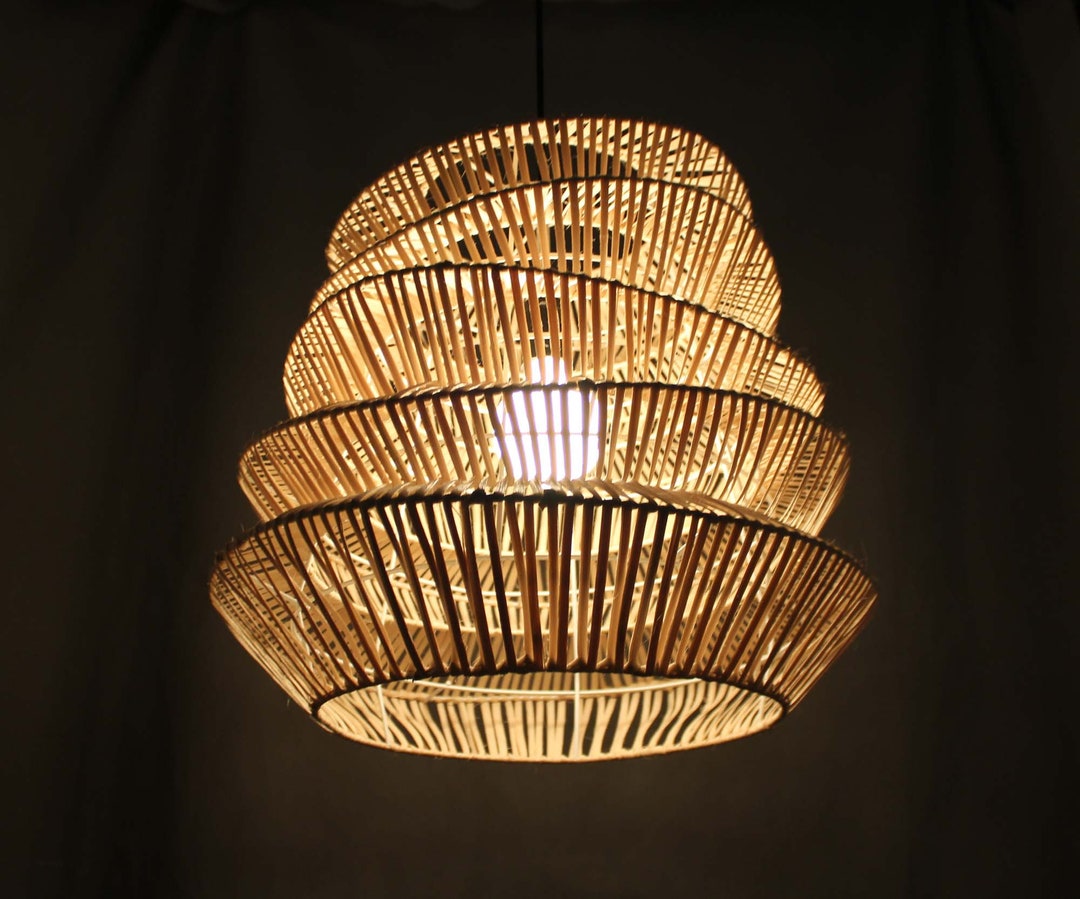 Creative Tower Rattan Pendant Lighting -custom Make It in Other Colors ...