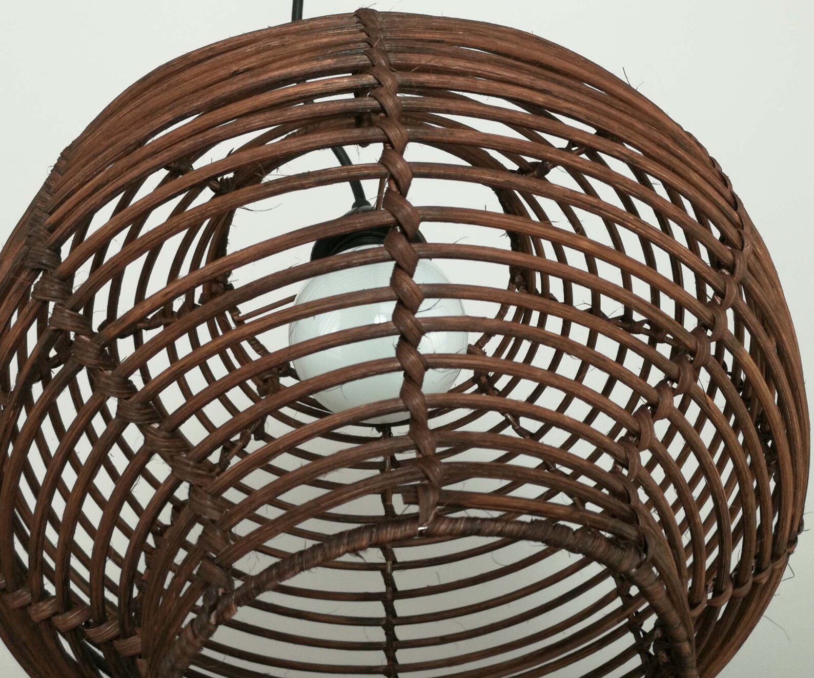 Fish Tank Shape Brown Rattan Pendant Vintage Lightinig - Etsy