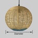 Light Brown Paper Rope Pendant Light Hand Woven Rope - Etsy
