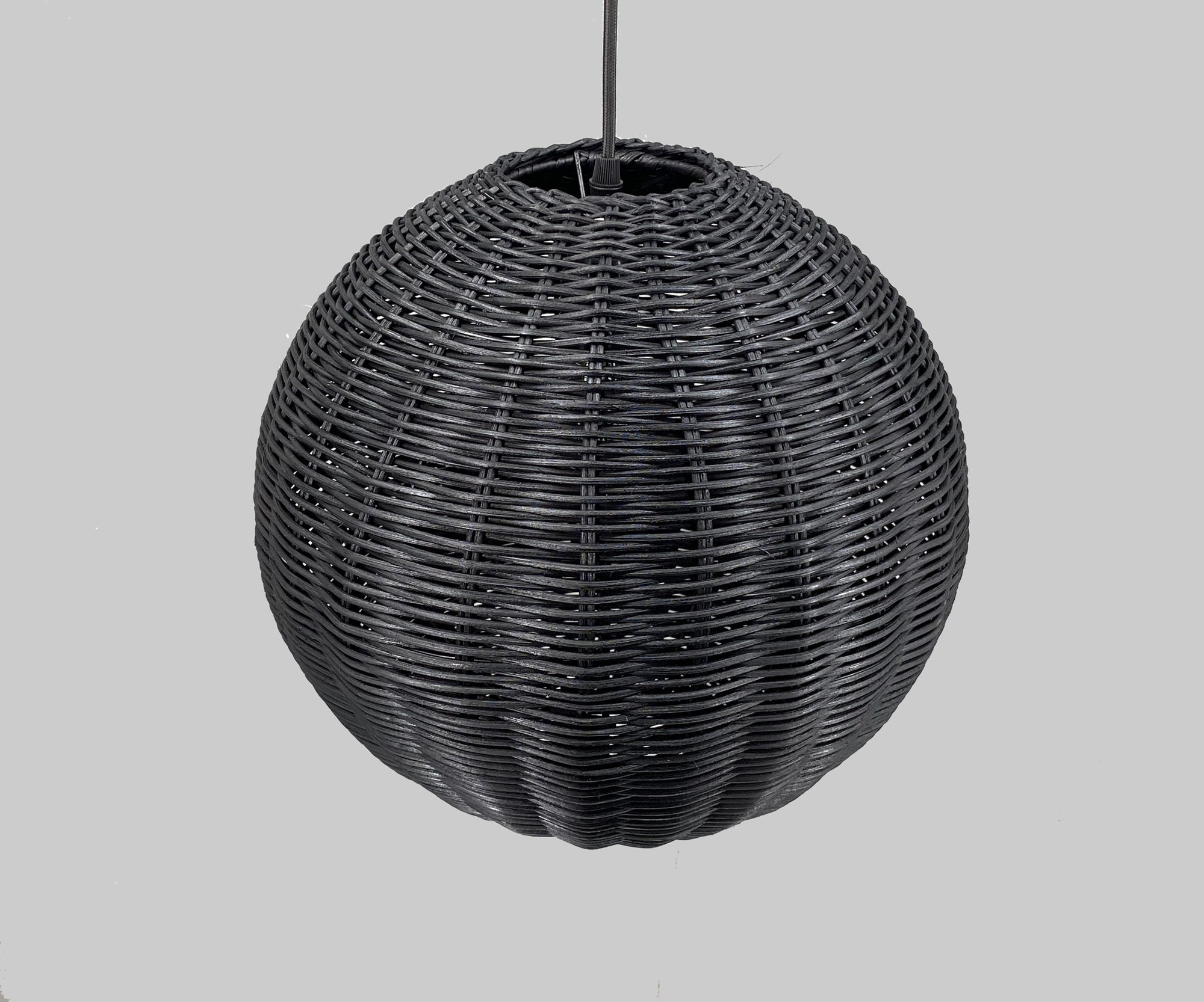 Spherical Rattan Lighting Fixtures Rattan Global Lighting | Etsy