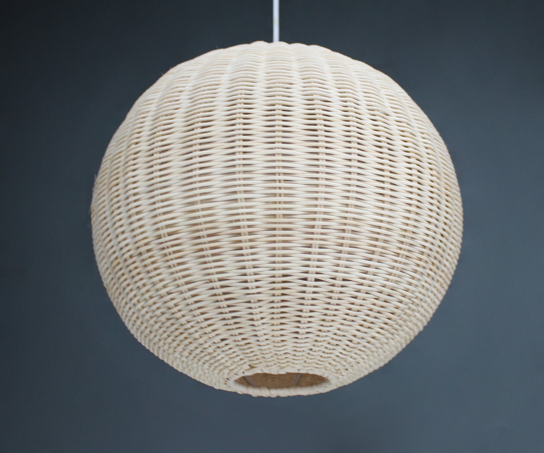 Spherical Rattan Pendant Lights-rattan Lighting-rustic | Etsy UK