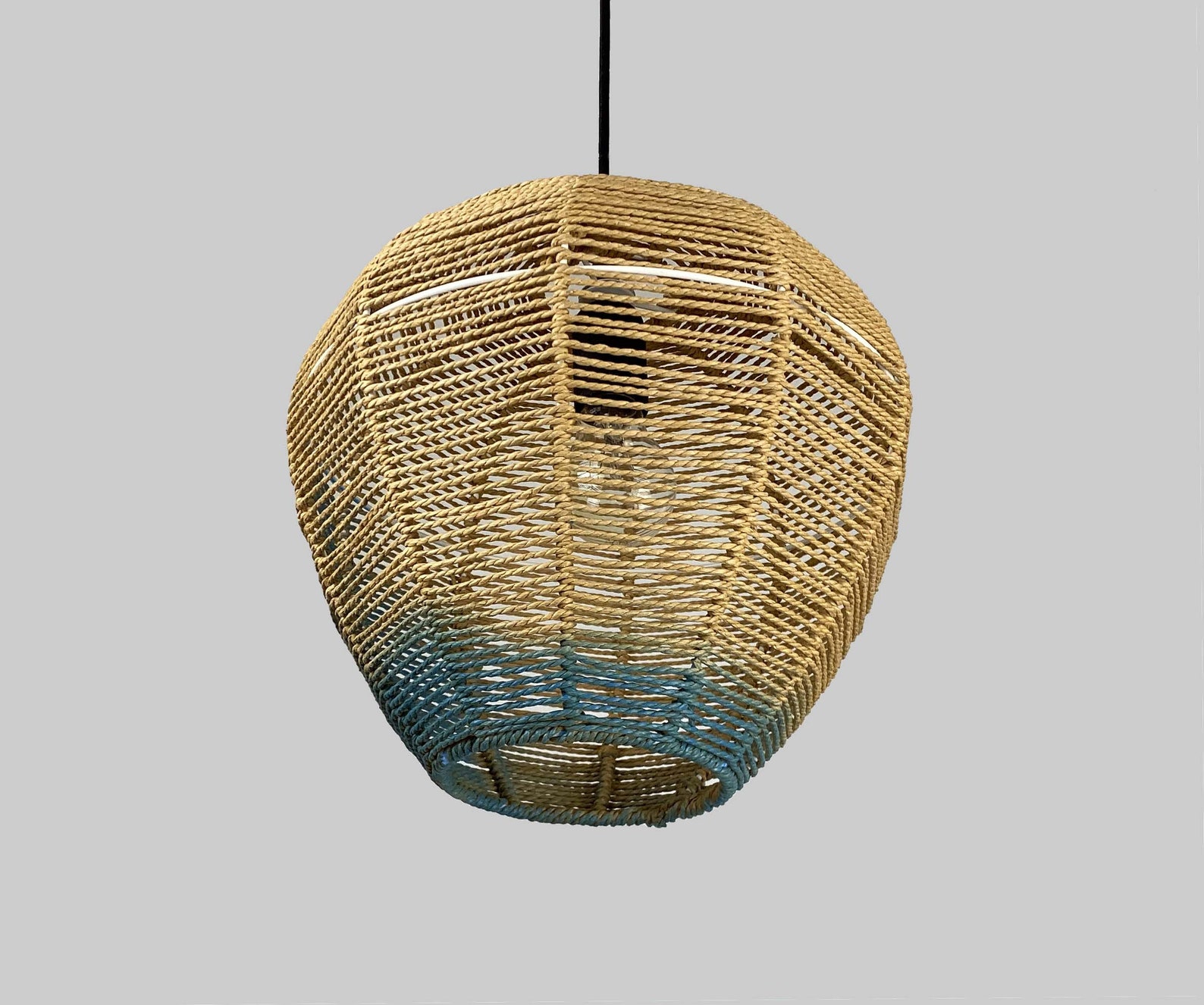 Light Brown Paper Rope Pine Cone Pendant Lights Rustic - Etsy