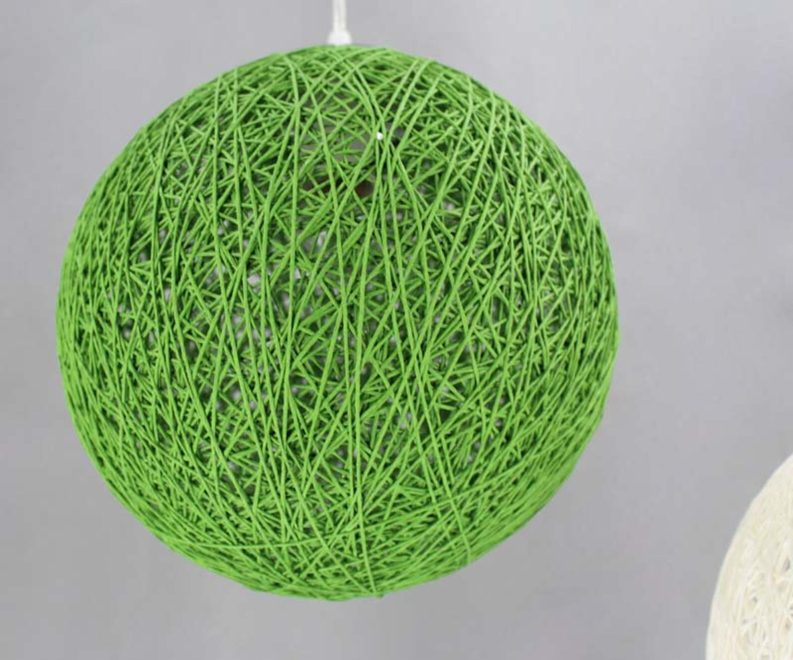 Three PCS Colorful Rope Sphere Pendant Lights-ball | Etsy