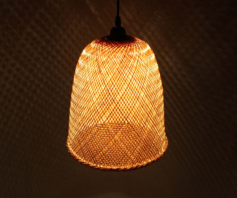 Basket Bamboo Lighting Fixtures Bamboo Crafts Bamboo - Etsy