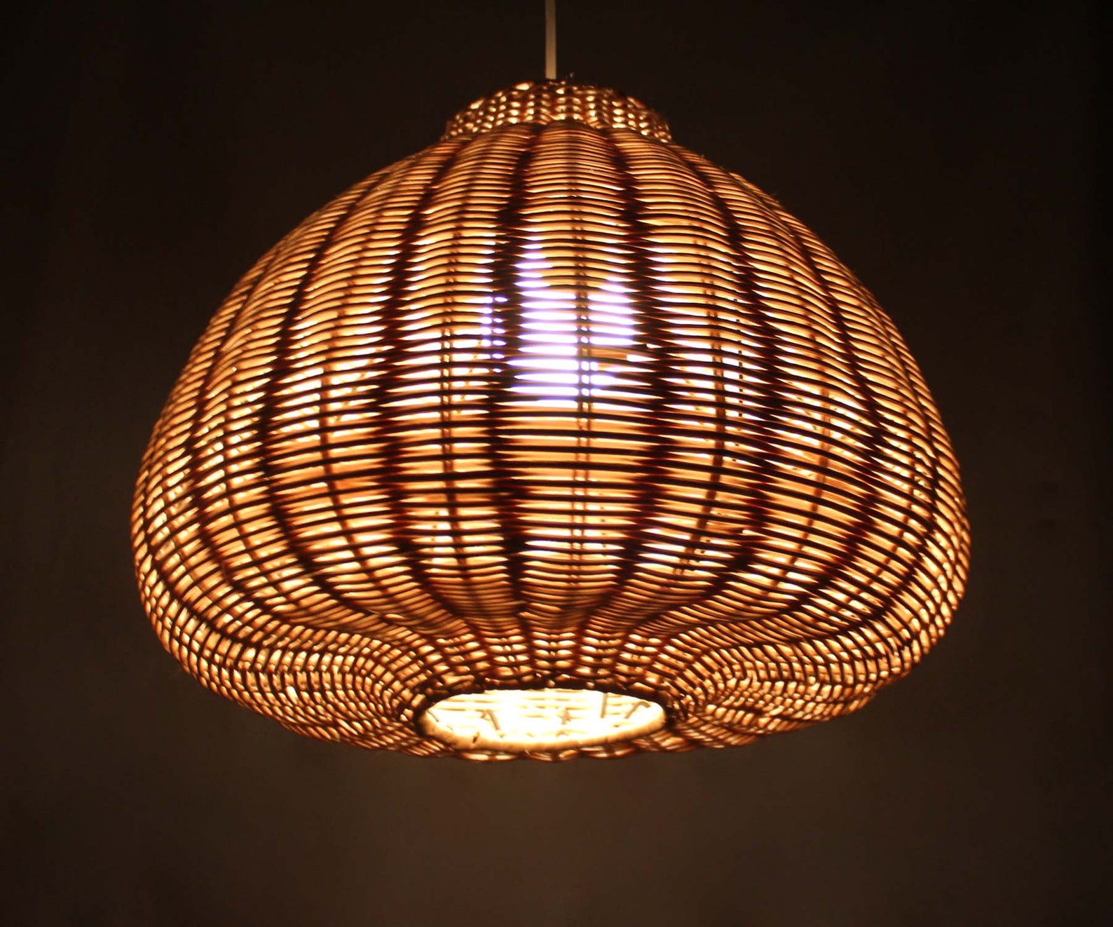 Handmade Rattan Pendant Light Rustic Lighting Rattan - Etsy