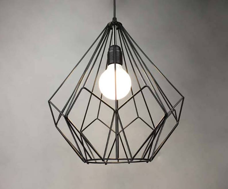 Creative Diamonds Shape Steel Frames Pendant - Etsy