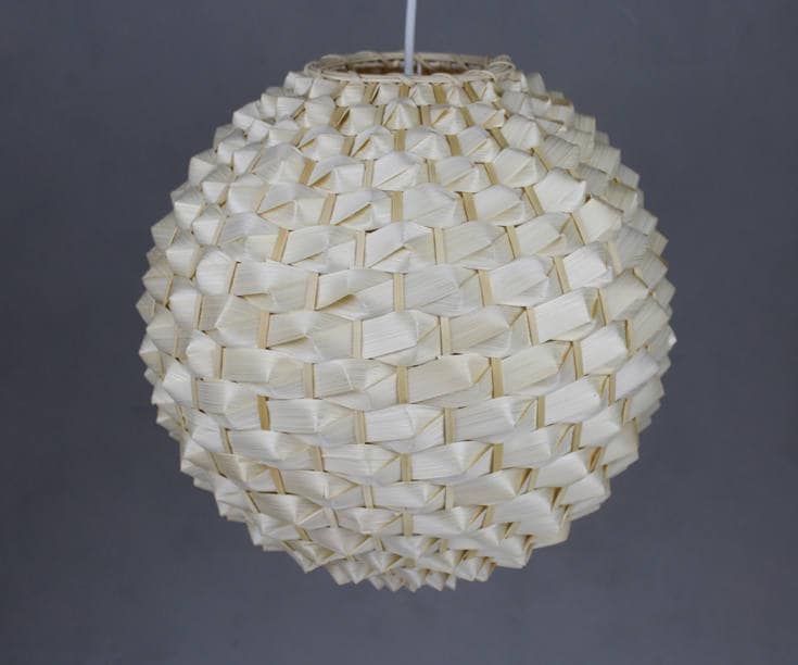 Diameter 13.7 Inches-bamboo Sphere Pendant Lighting-bamboo | Etsy