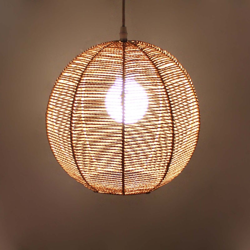 Rope Pendant Light - Etsy