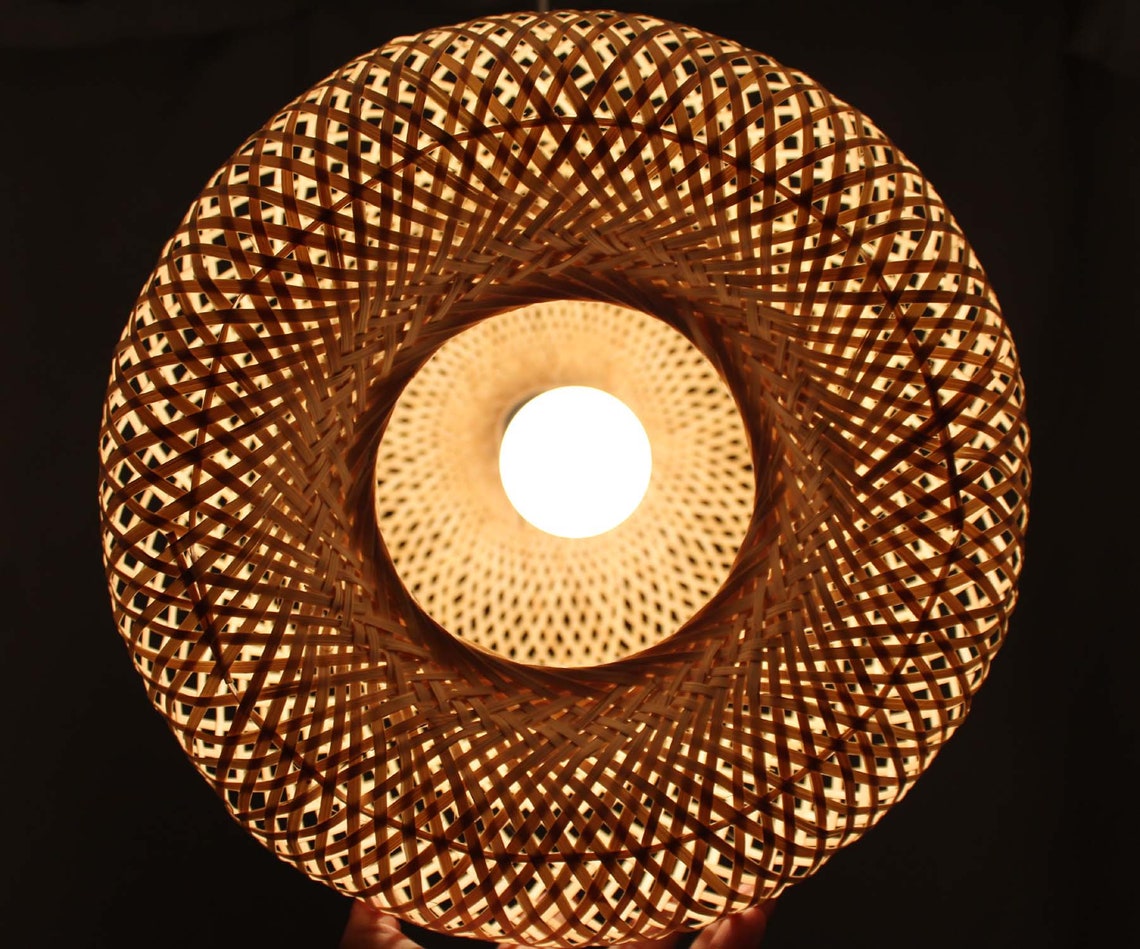 Handmade Bamboo Lantern Bamboo Pendant Light Bamboo | Etsy